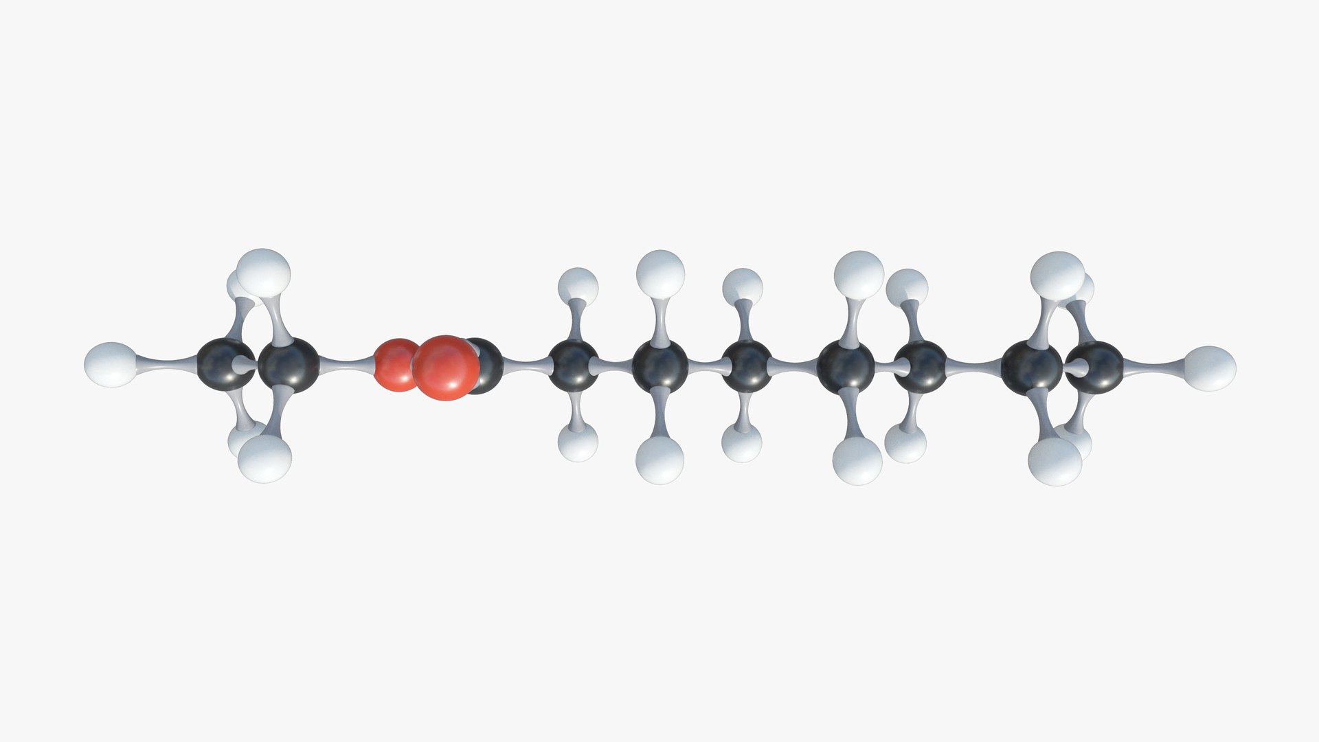 3D Ethyl Octanoate Molecule With PBR 4K 8K Model - TurboSquid 1943475