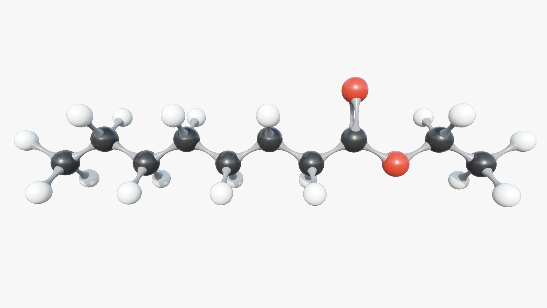 3D Ethyl Octanoate Molecule With PBR 4K 8K Model - TurboSquid 1943475