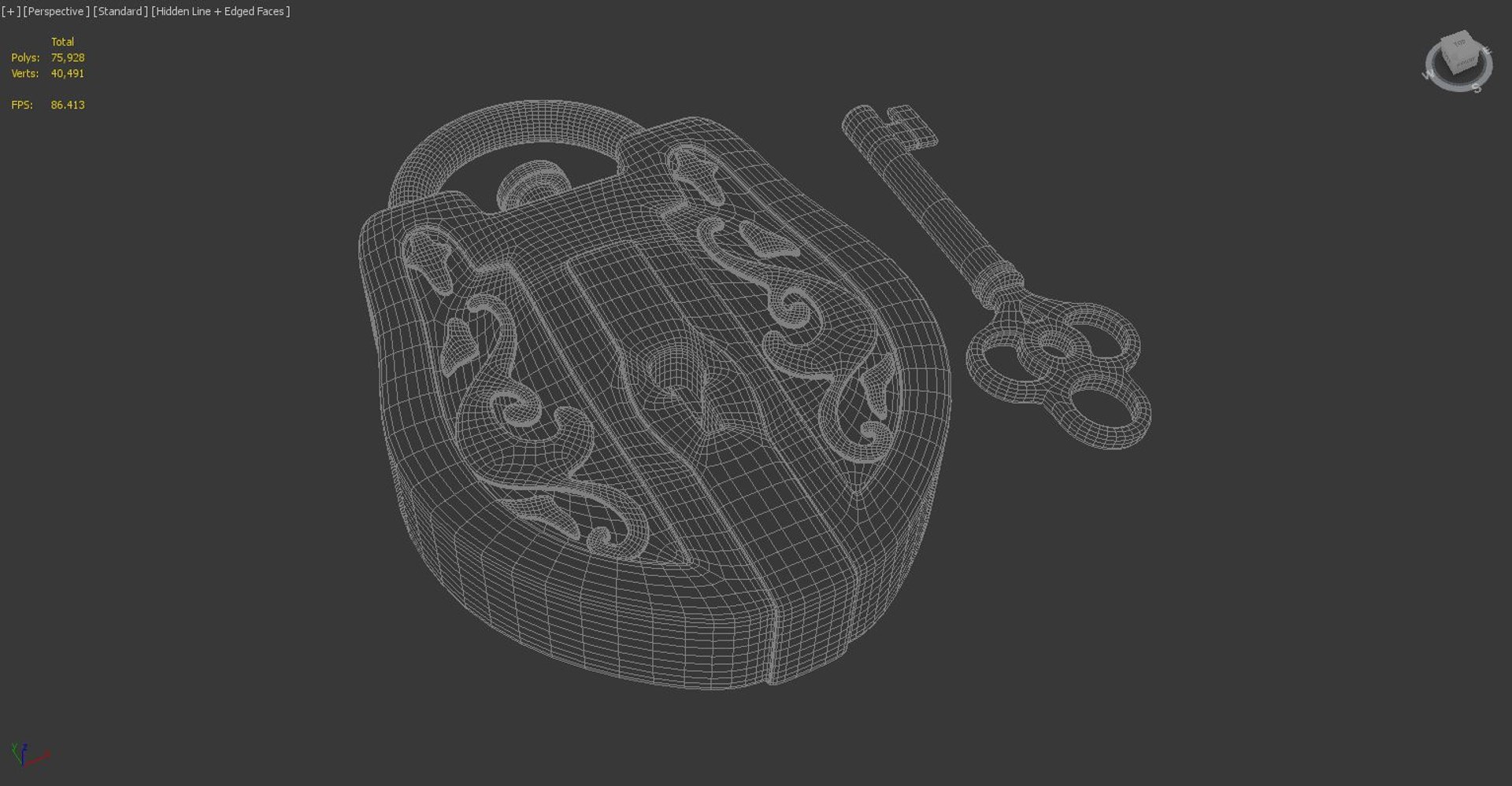 3D model old lock key - TurboSquid 1190004