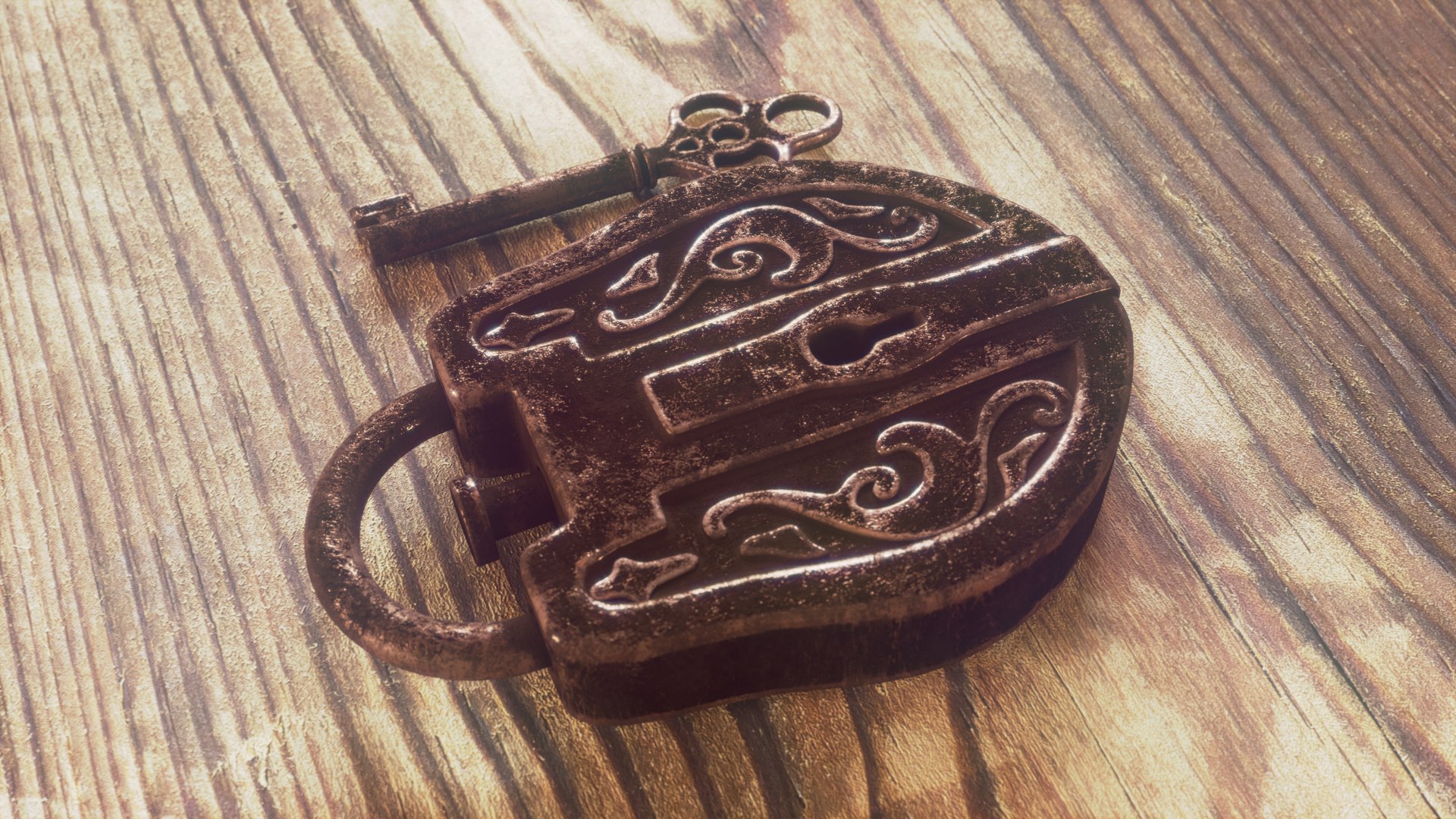 3D model old lock key - TurboSquid 1190004