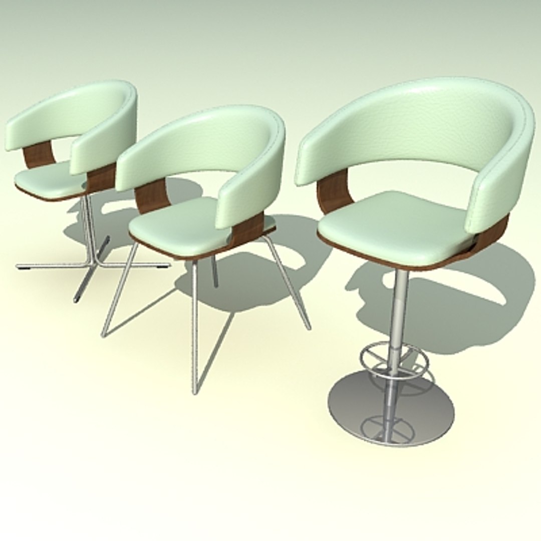 Mollie Cafe Chairs 3d Model