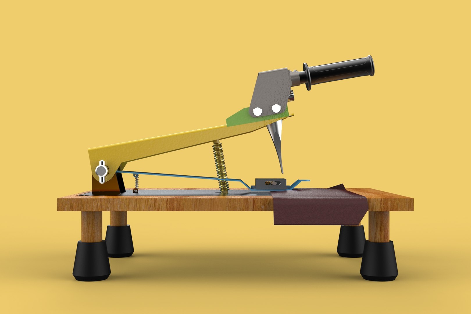 3D PUNCHER TOOL LEATHER HOLE PUNCH Model - TurboSquid 2217865