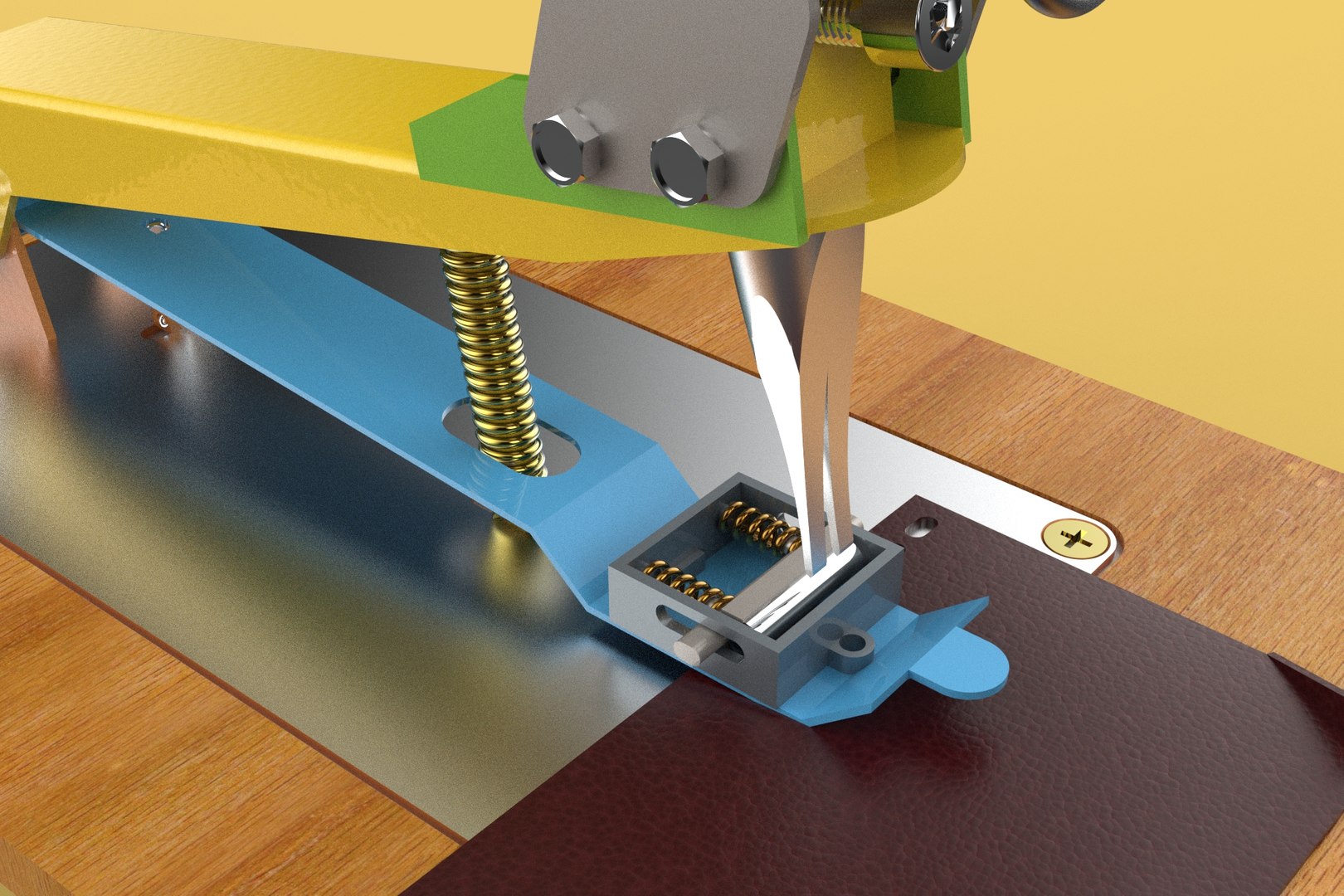 3D PUNCHER TOOL LEATHER HOLE PUNCH Model - TurboSquid 2217865