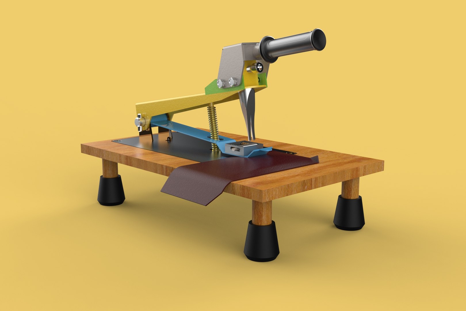 3D PUNCHER TOOL LEATHER HOLE PUNCH Model - TurboSquid 2217865