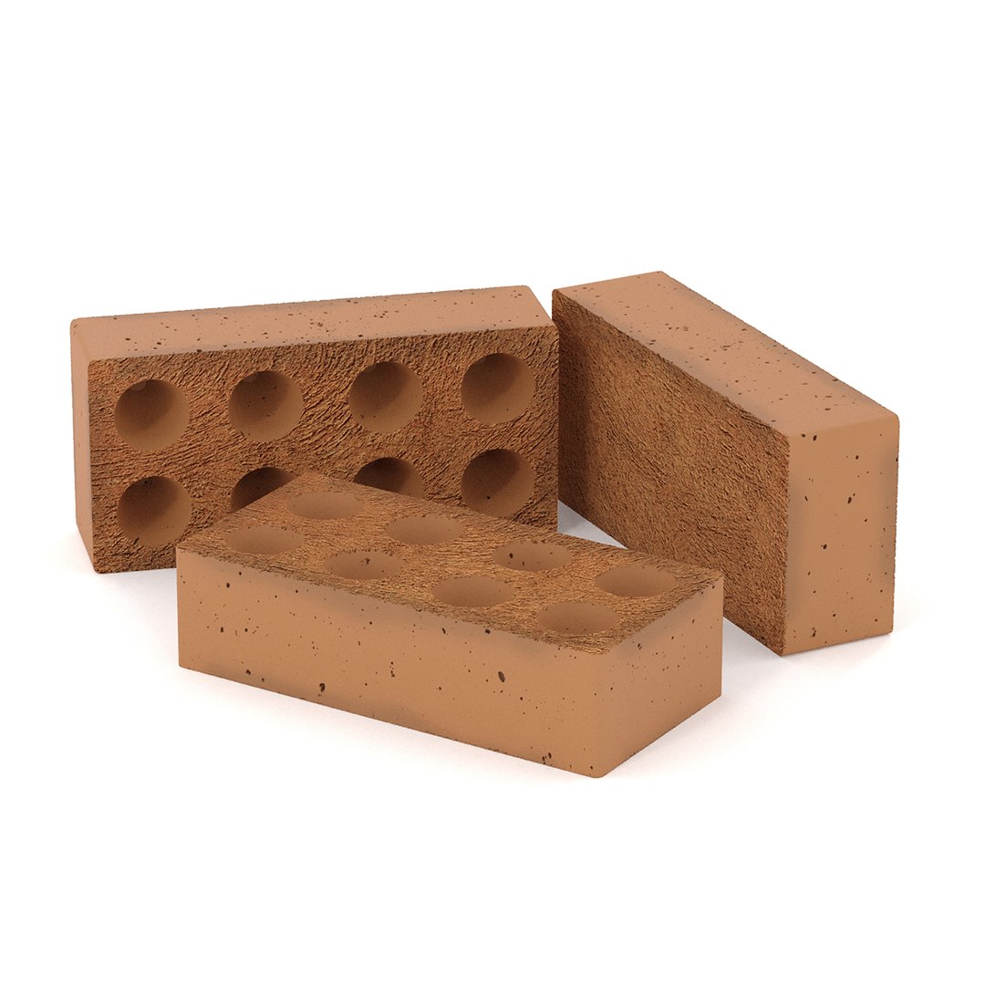 Red Clay Brick Model - TurboSquid 2084290