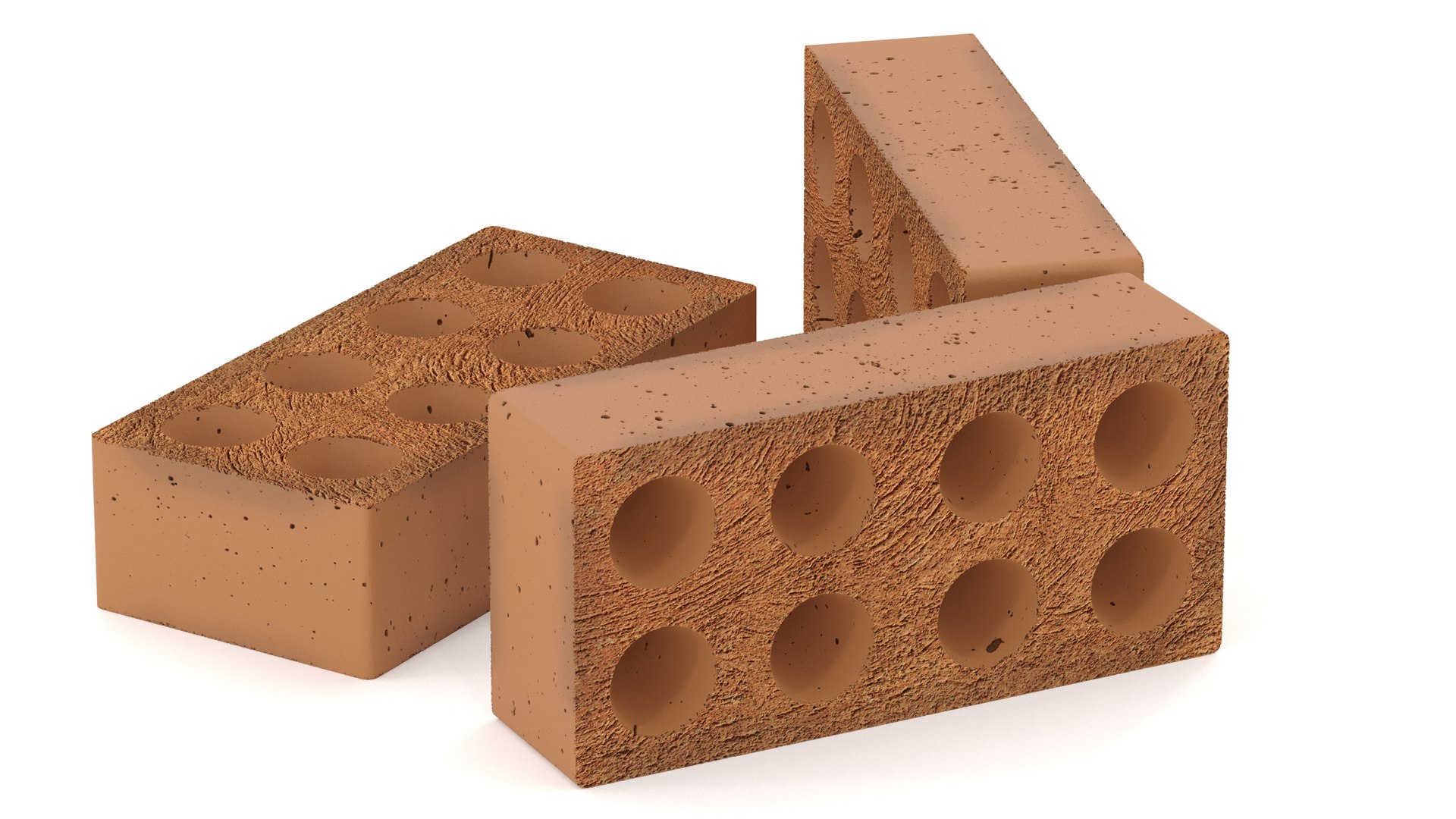 Red Clay Brick Model - TurboSquid 2084290