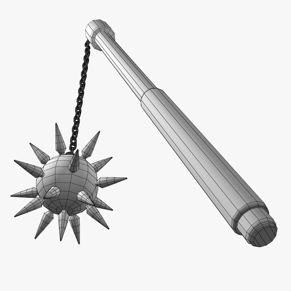 medieval knobstick 3d model