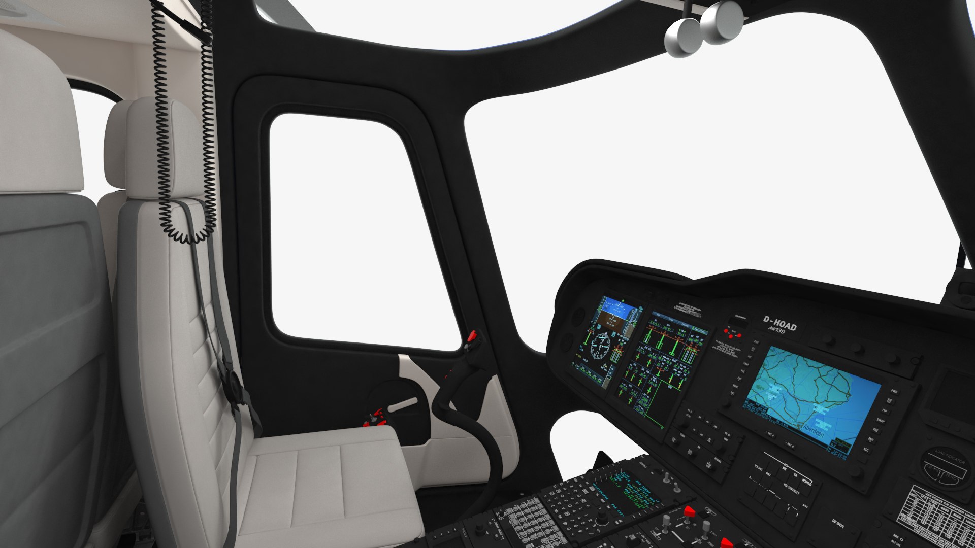 3D AgustaWestland AW139 Helicopter And Rescue Stretcher Model ...