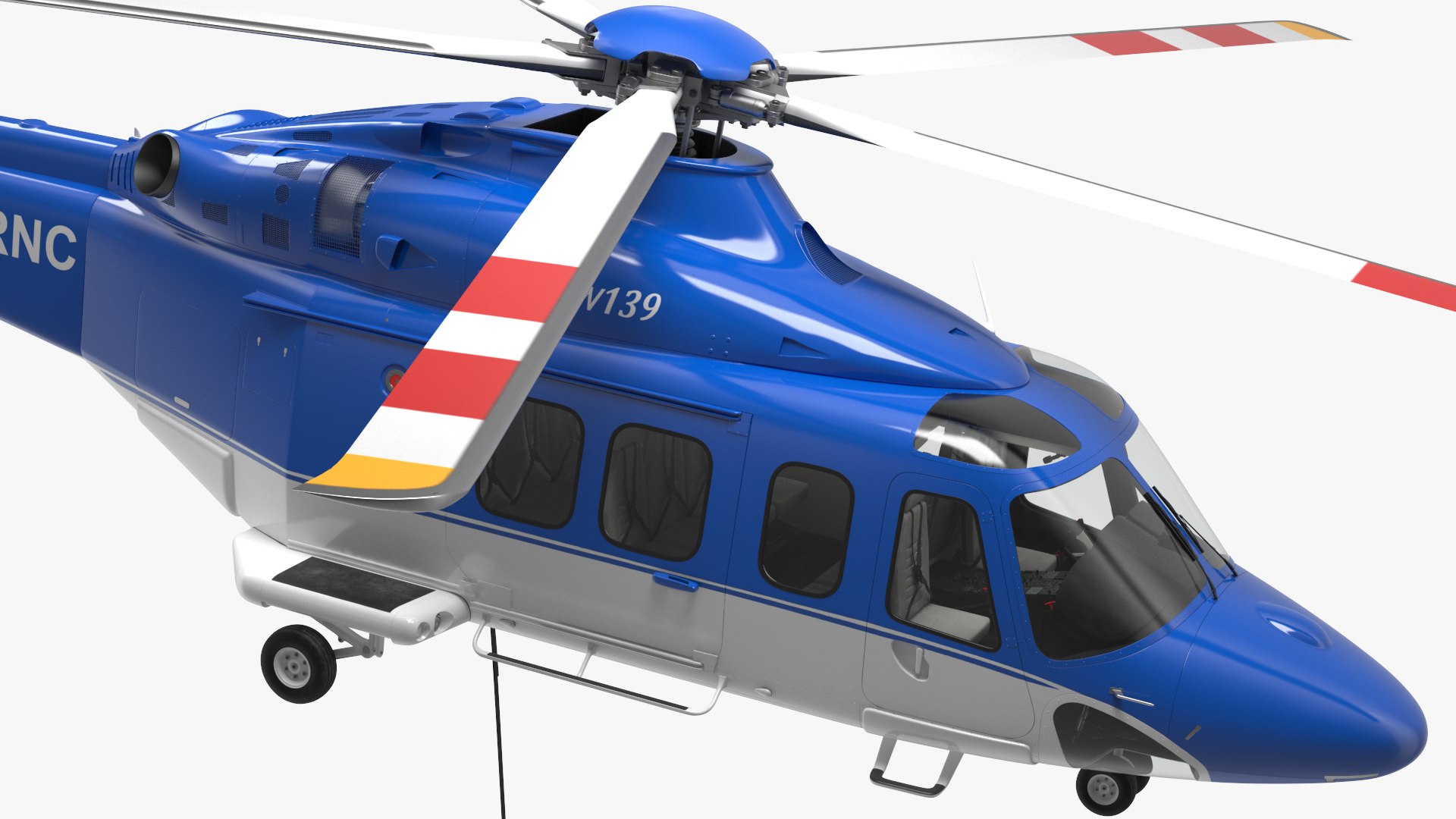 3D AgustaWestland AW139 Helicopter And Rescue Stretcher Model ...