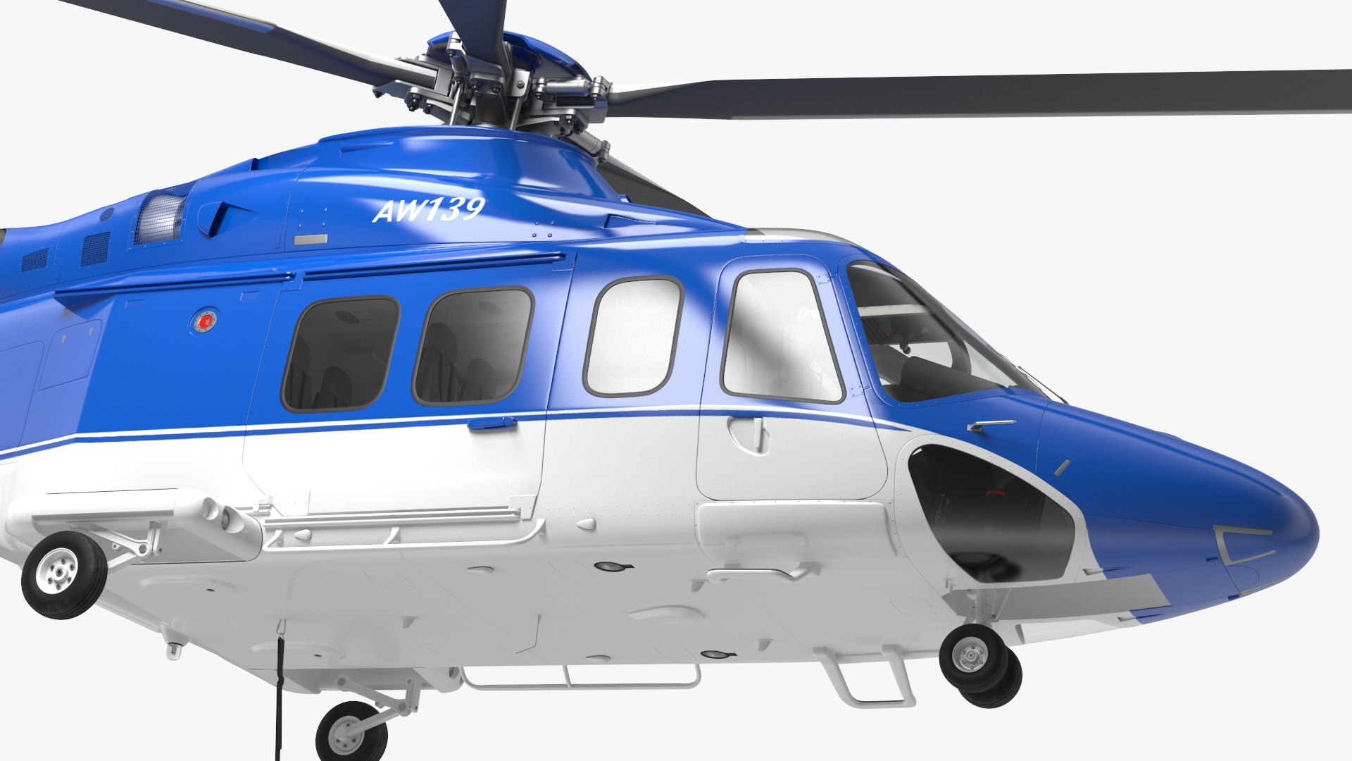 3D AgustaWestland AW139 Helicopter And Rescue Stretcher Model ...