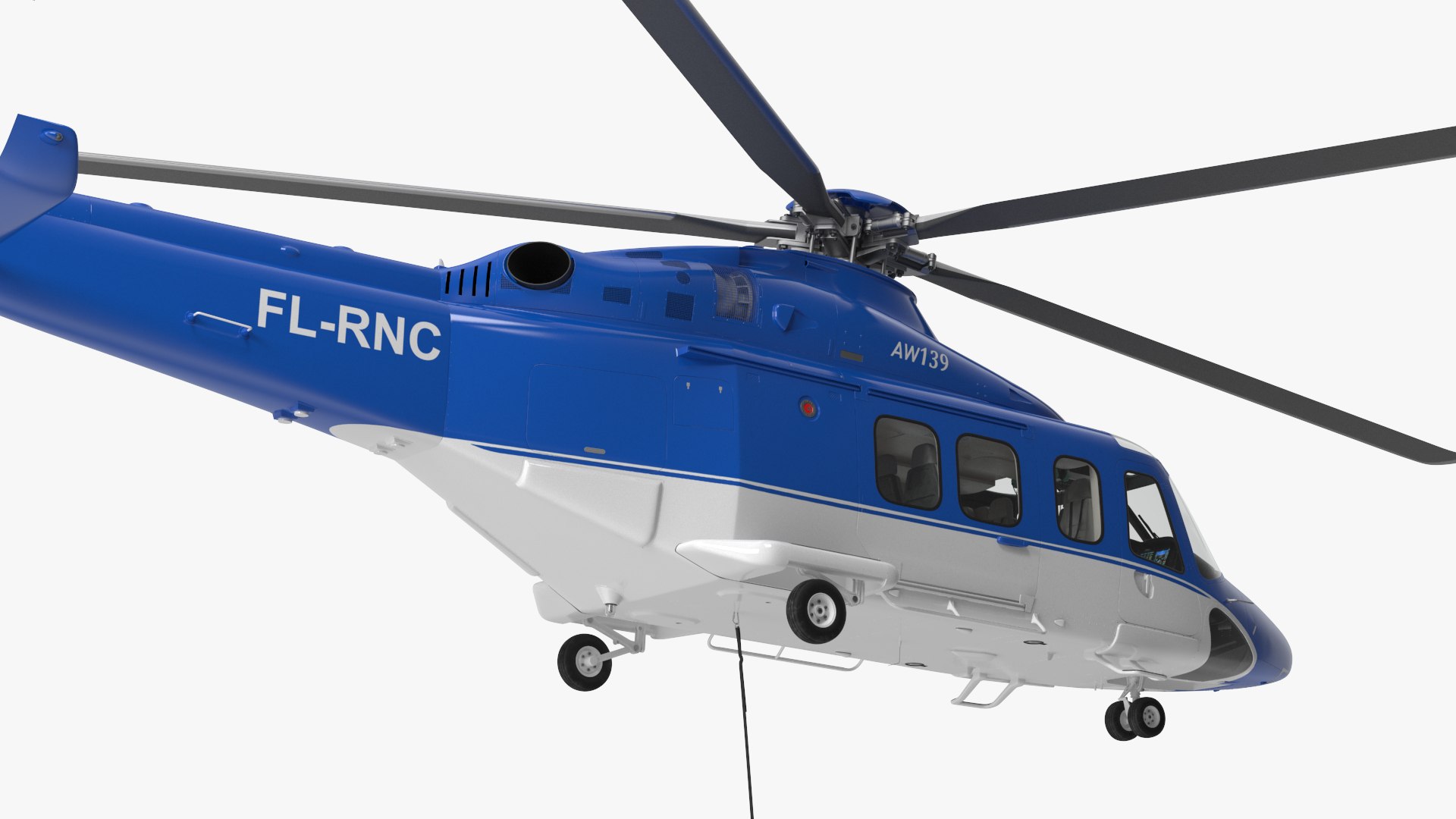 3D AgustaWestland AW139 Helicopter And Rescue Stretcher Model ...