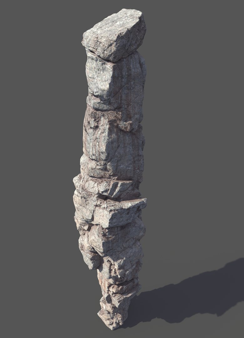 Rock Mountain Stone Pillar Mountain B2 3D Model - TurboSquid 2220785