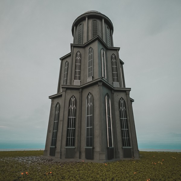 STEAMPUNK SCIFI CLASSIC ANTIGO EDIFÍCIO Modelo 3D - TurboSquid 1573683