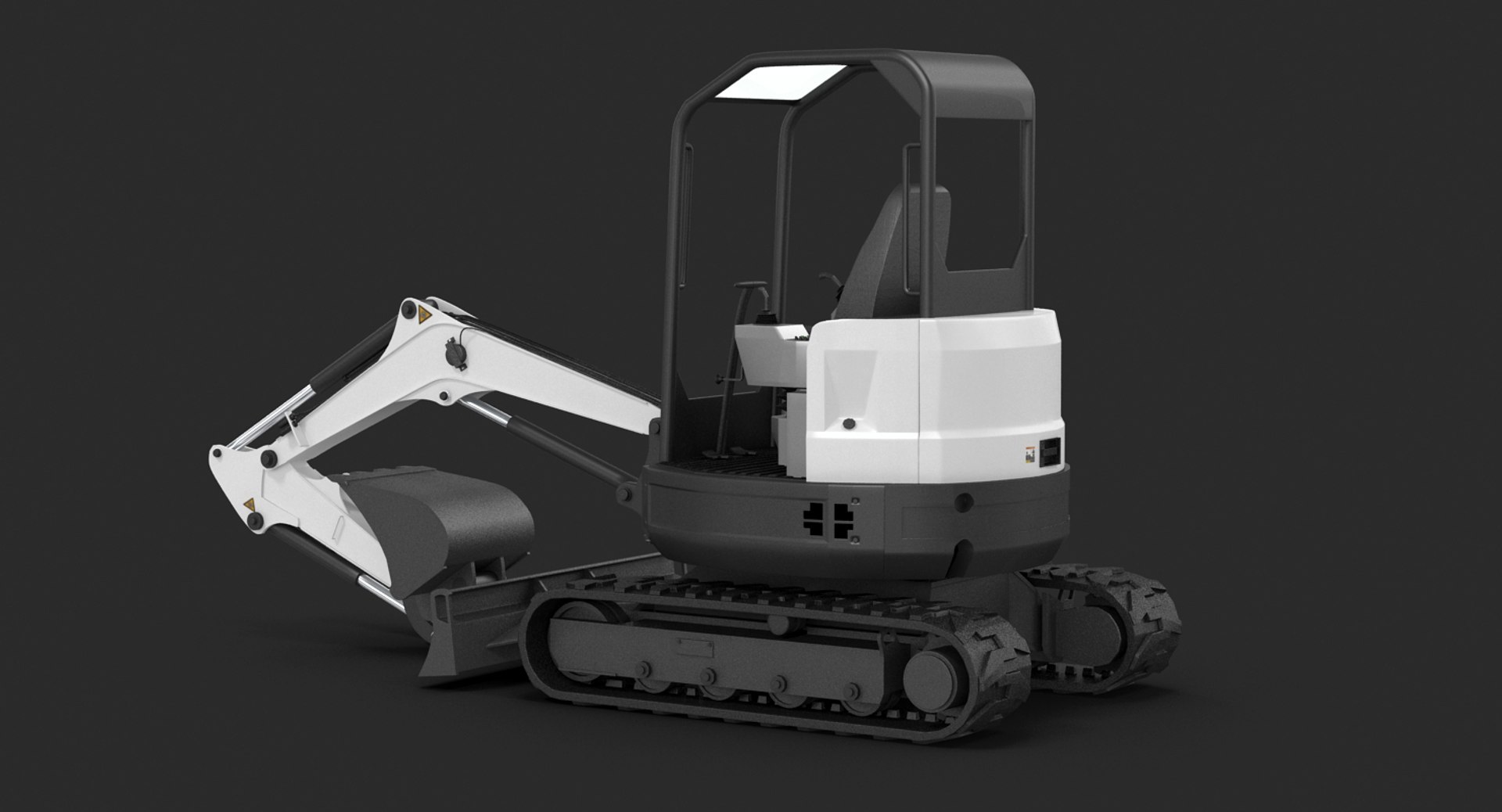 E 26 Compact Excavator and Tracked Carrier 3D model - TurboSquid 2012832