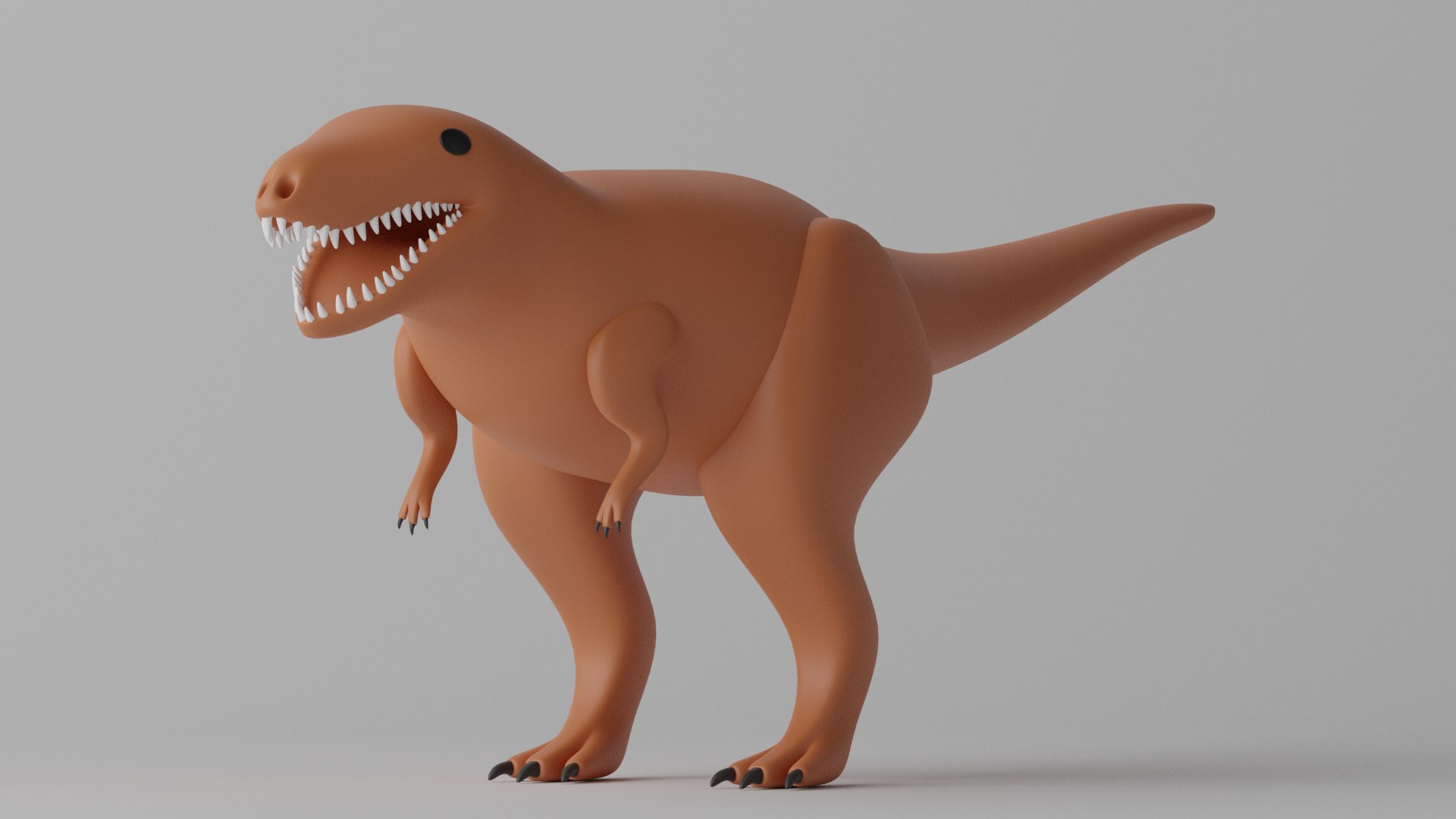 Cartoon Tyrannosaurus T-Rex 1 3D Model - TurboSquid 2100262