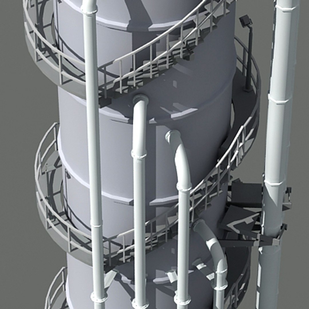 3ds refinery tower