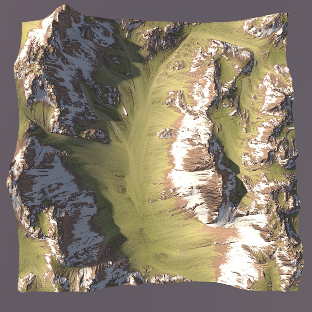 3d Model Mountain Maps Terrain