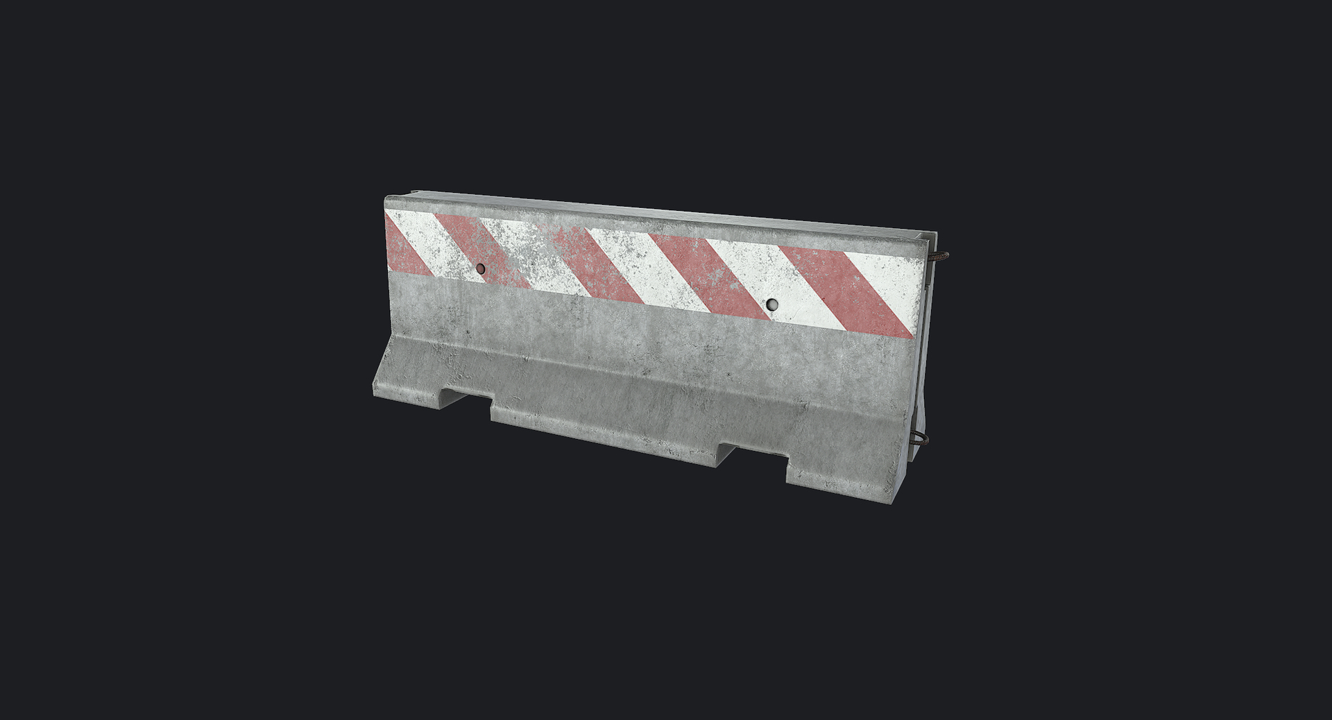 Concrete Barrier 3d Model