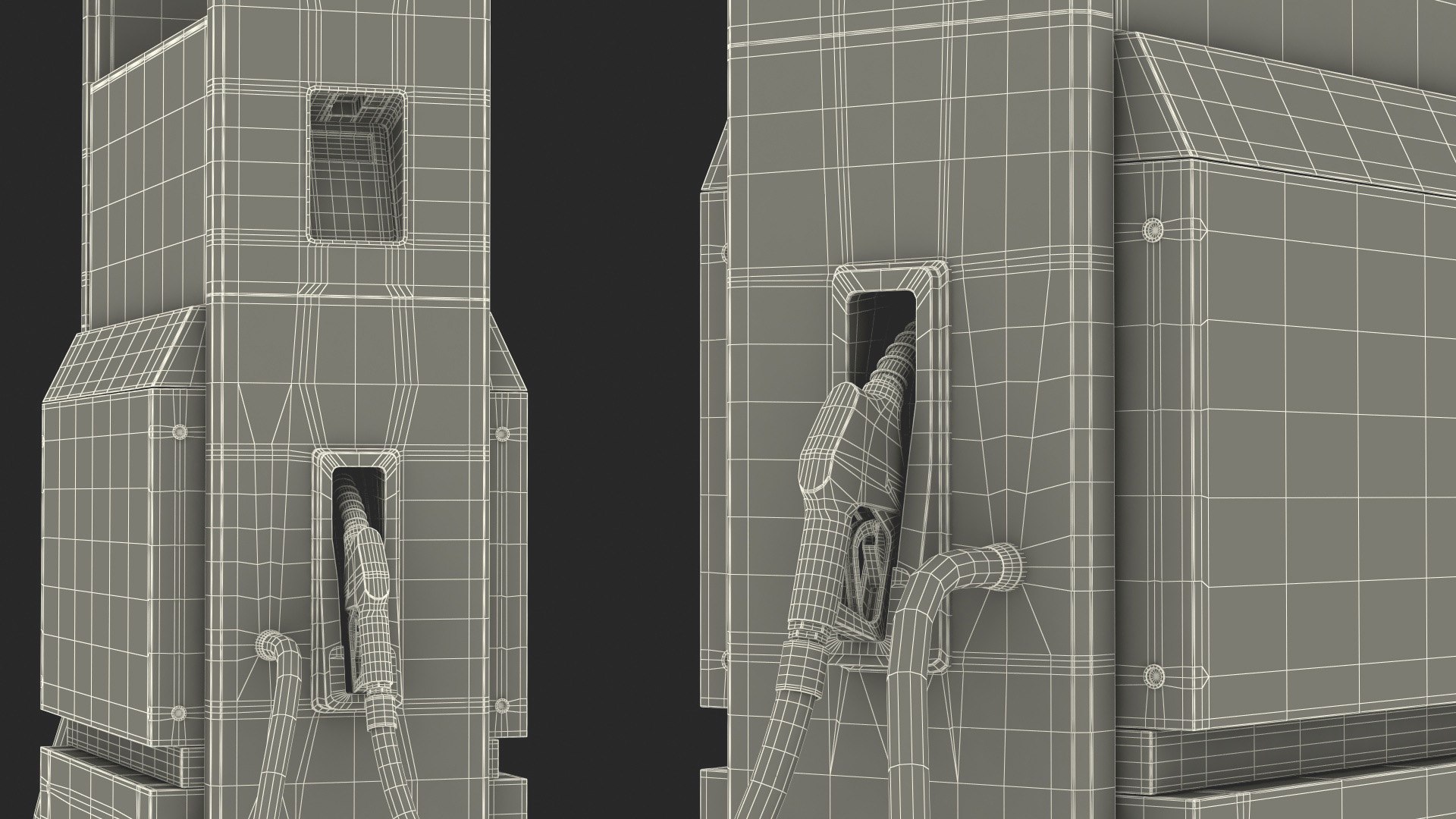 3D Petrol Pump Two Nozzles model - TurboSquid 1975988
