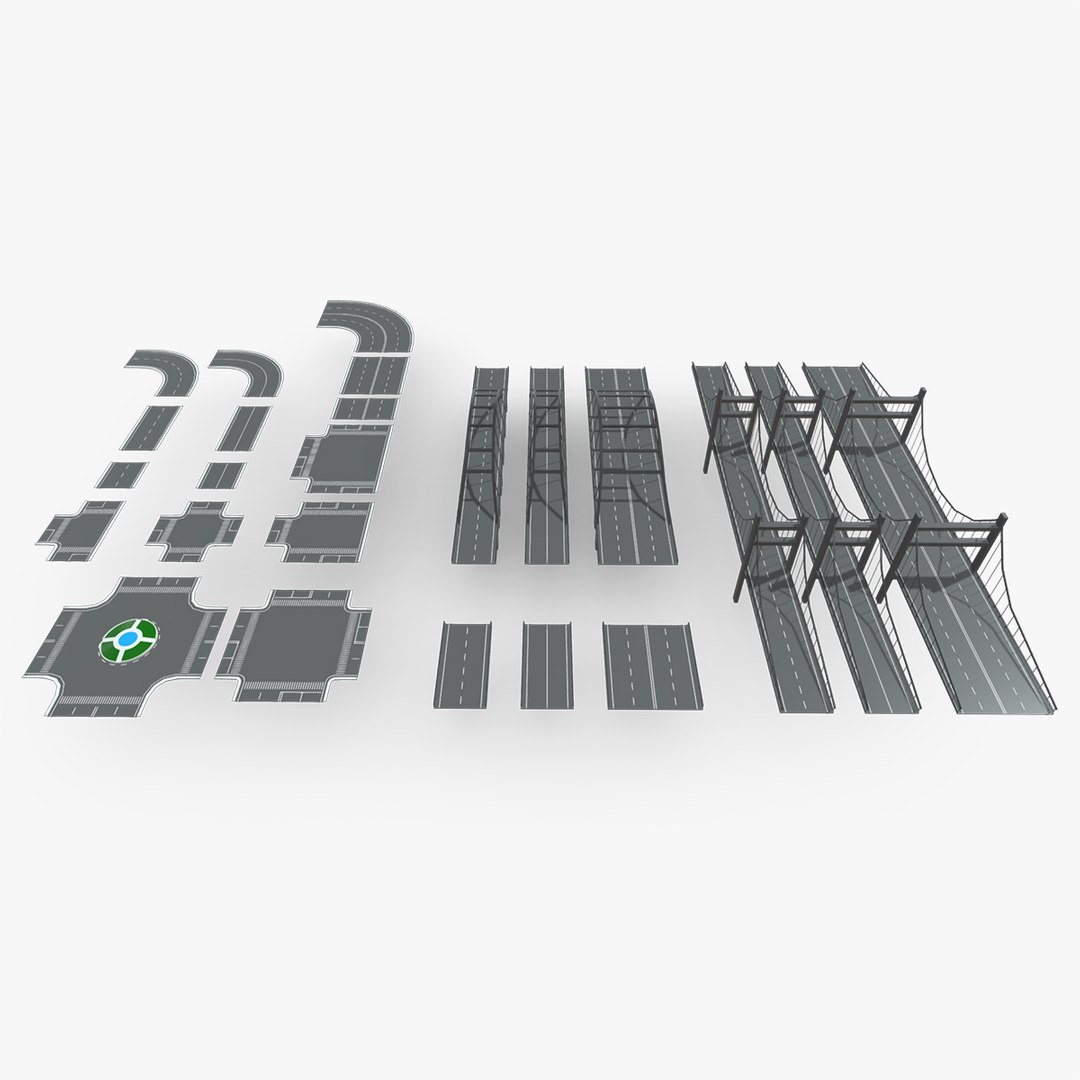 3D Model Street Patterns Low-poly - TurboSquid 2147703