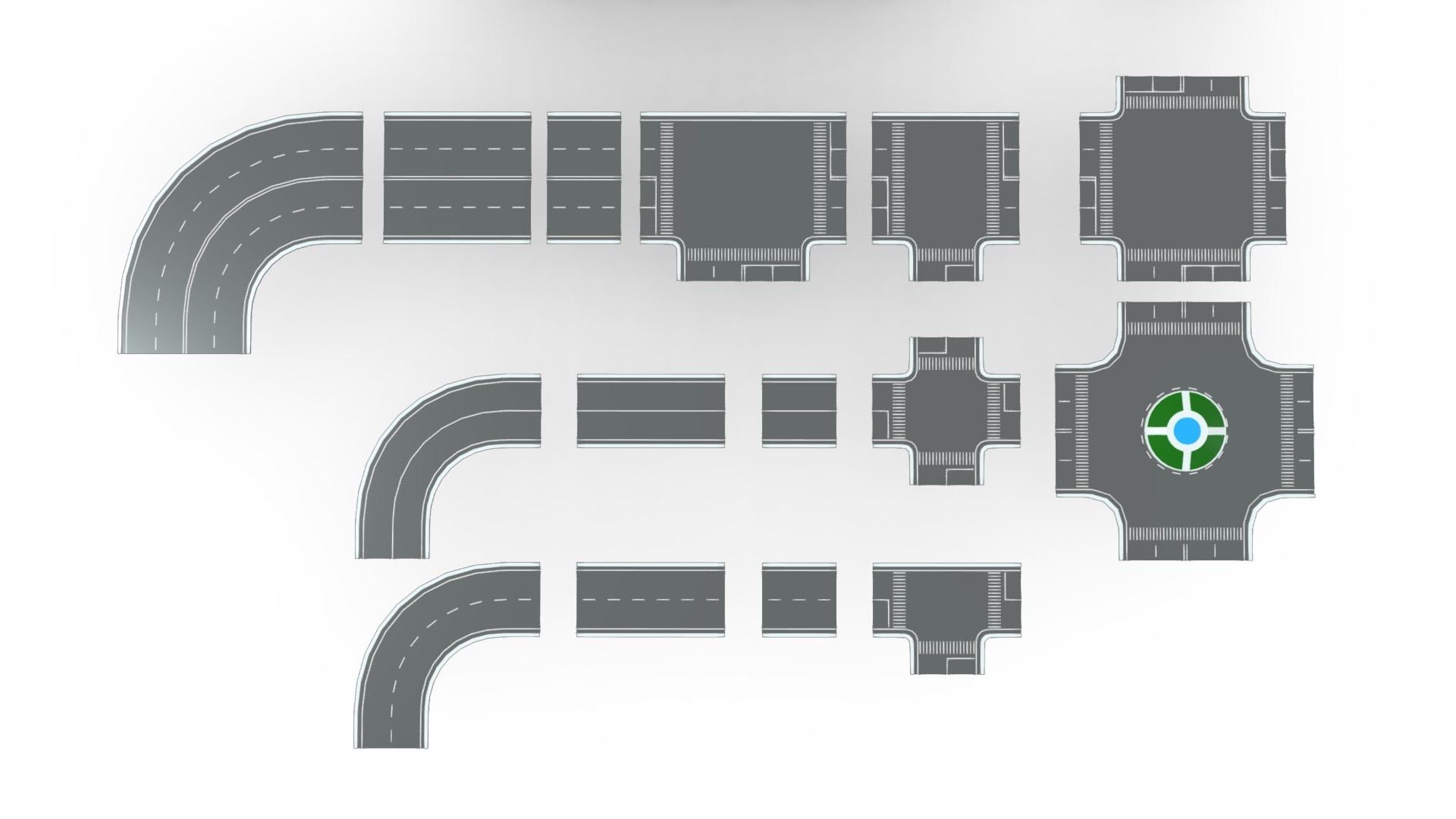 3D Model Street Patterns Low-poly - TurboSquid 2147703