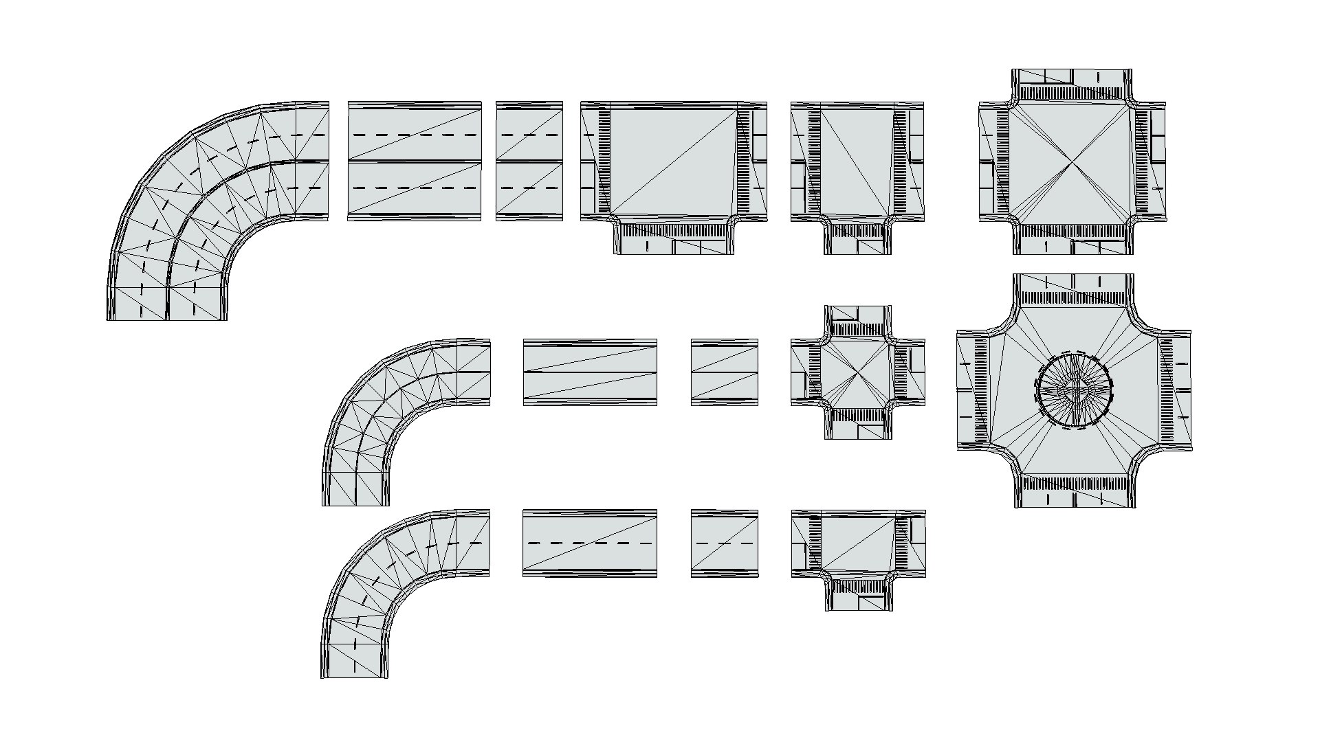 3D Model Street Patterns Low-poly - TurboSquid 2147703