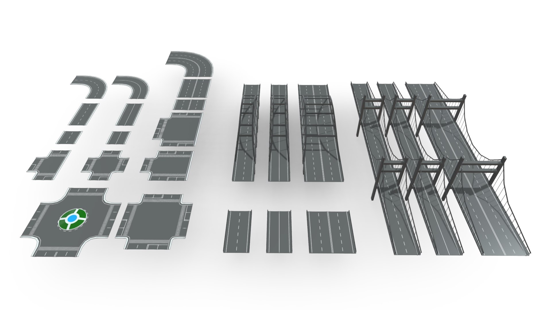 3D Model Street Patterns Low-poly - TurboSquid 2147703