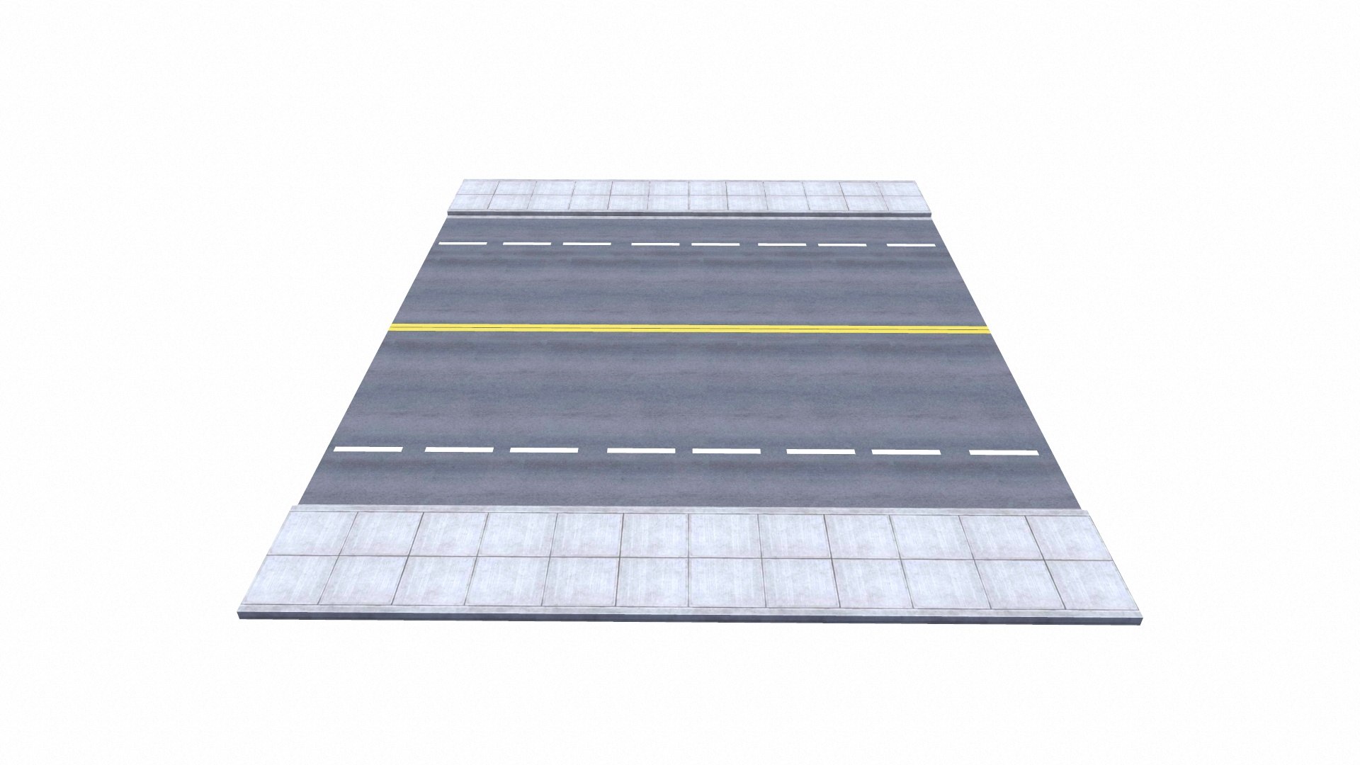 3D Seamless Road Model - TurboSquid 2345577