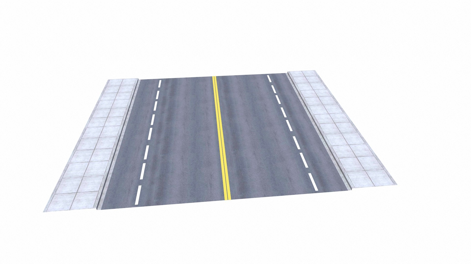 3D Seamless Road Model - TurboSquid 2345577