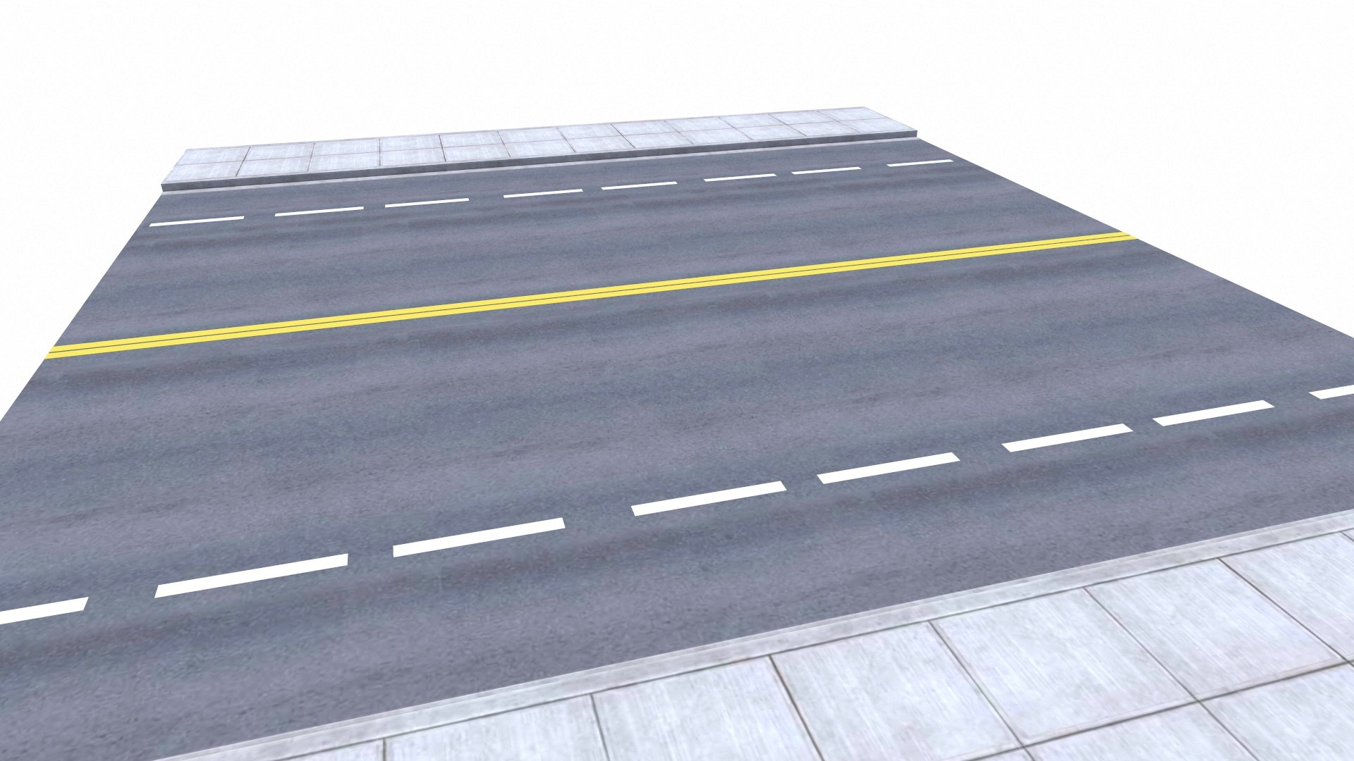 3D Seamless Road Model - TurboSquid 2345577