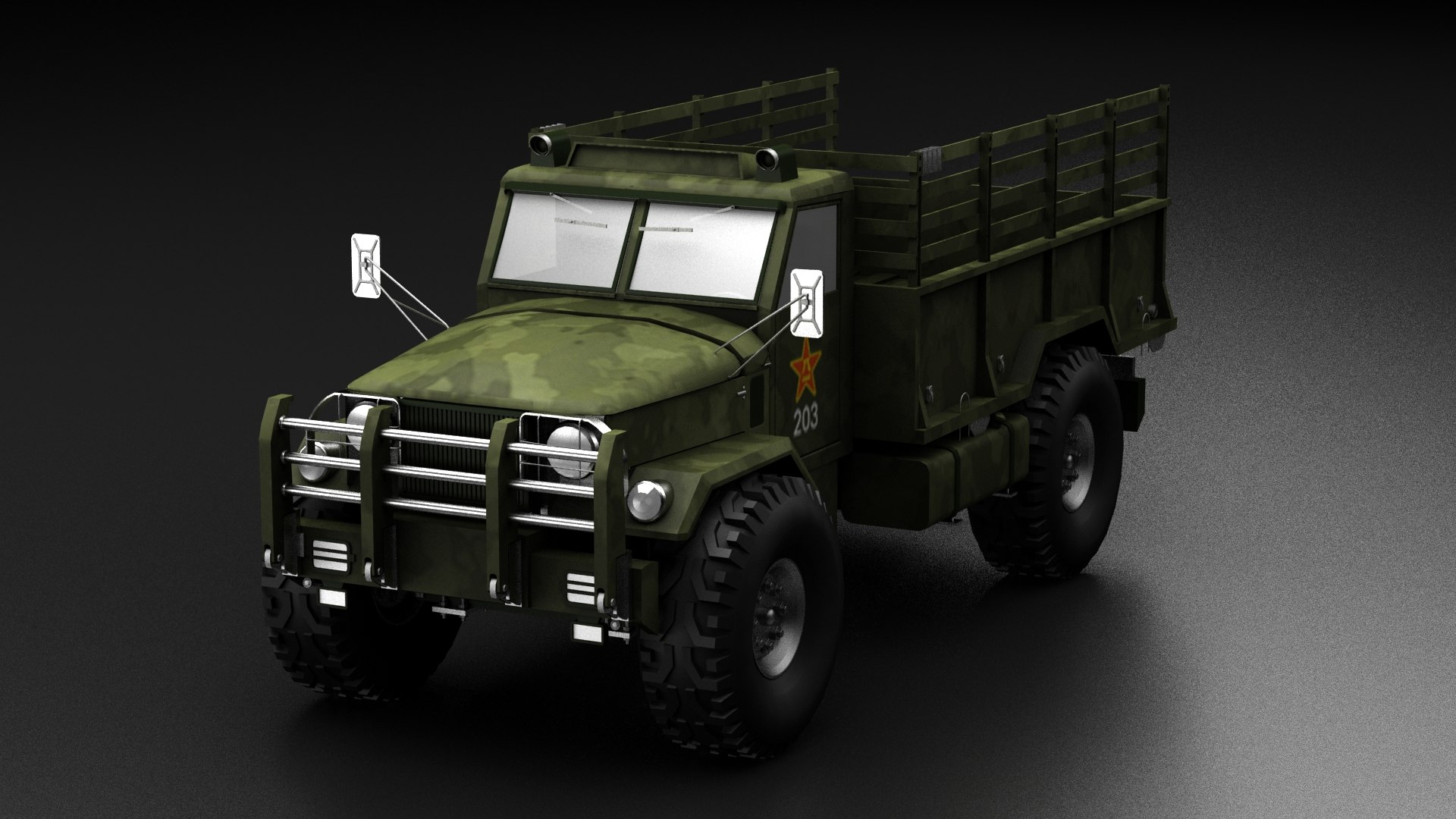 3D Drive Two Platoon Military Vehicles Cards Medical Logistics Model ...