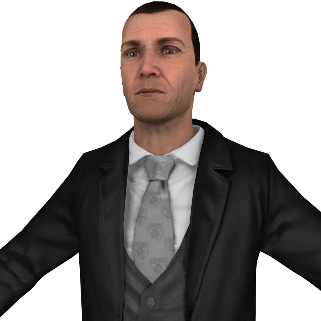 Rigged Butler 3D Model - TurboSquid 1289261