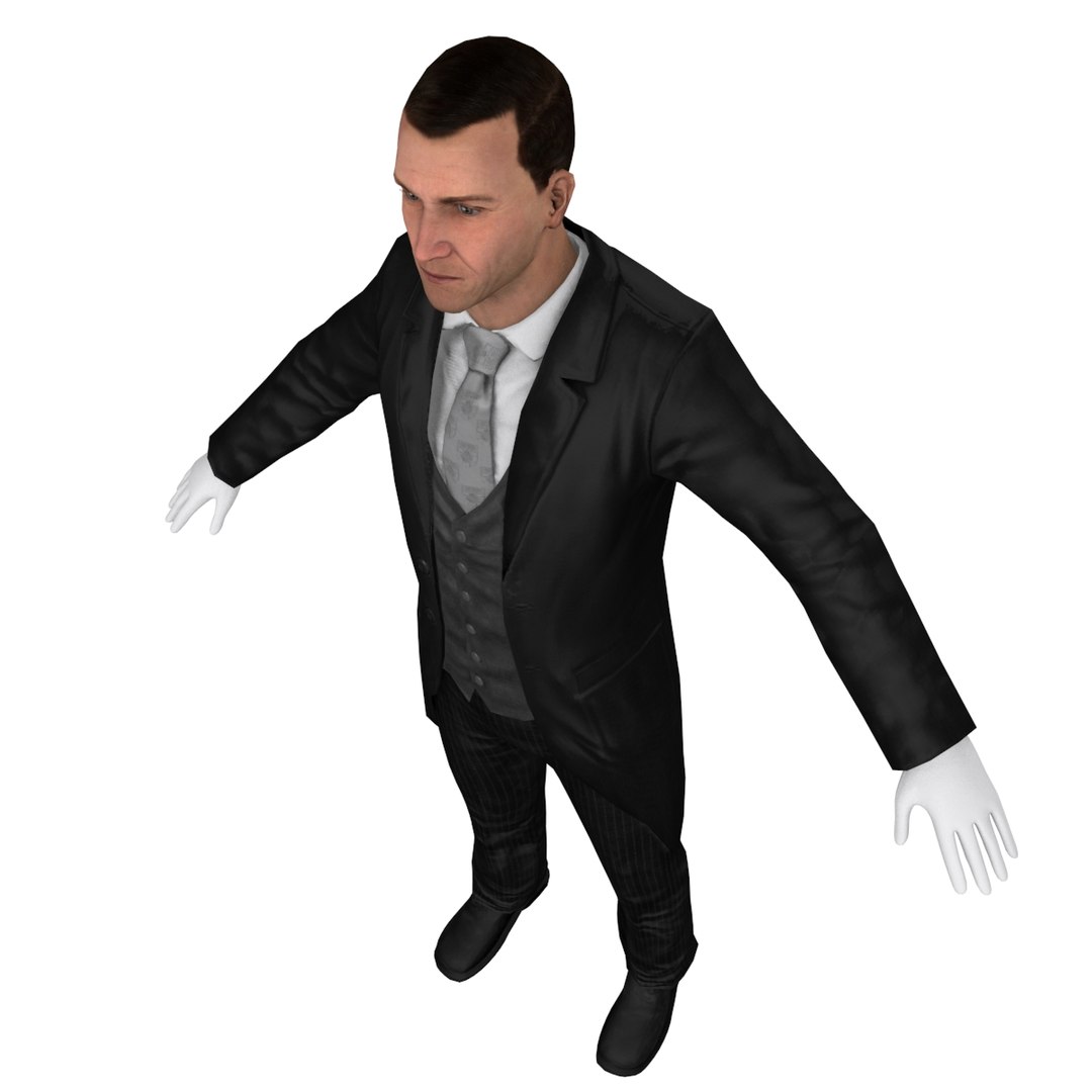 Rigged Butler 3D Model - TurboSquid 1289261