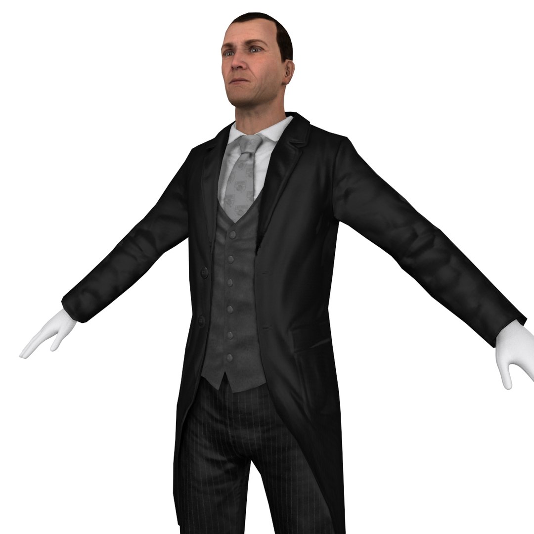 Rigged Butler 3D Model - TurboSquid 1289261
