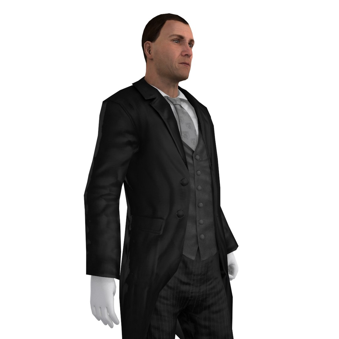 Rigged Butler 3D Model - TurboSquid 1289261
