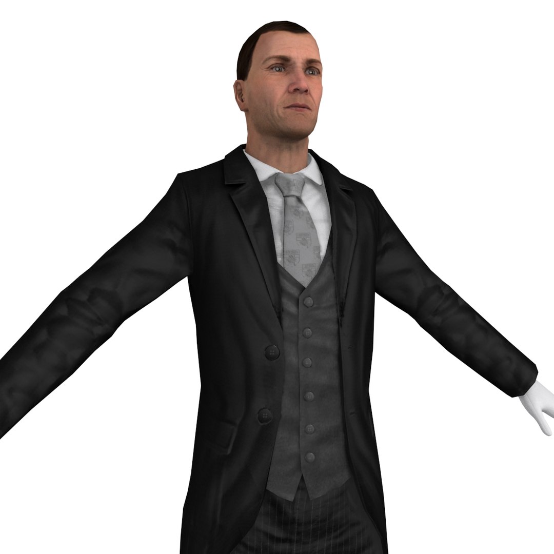 Rigged Butler 3D Model - TurboSquid 1289261