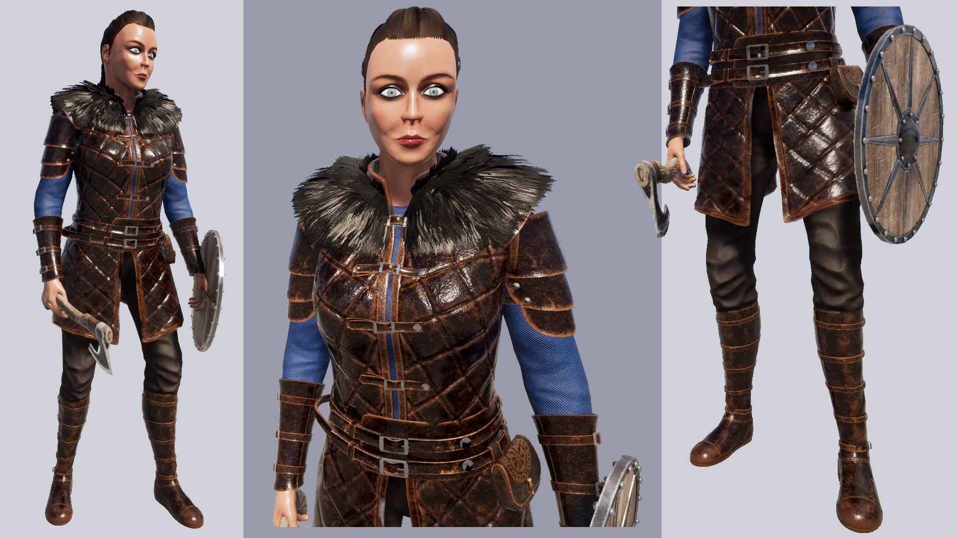 3D Female Viking - TurboSquid 2028378