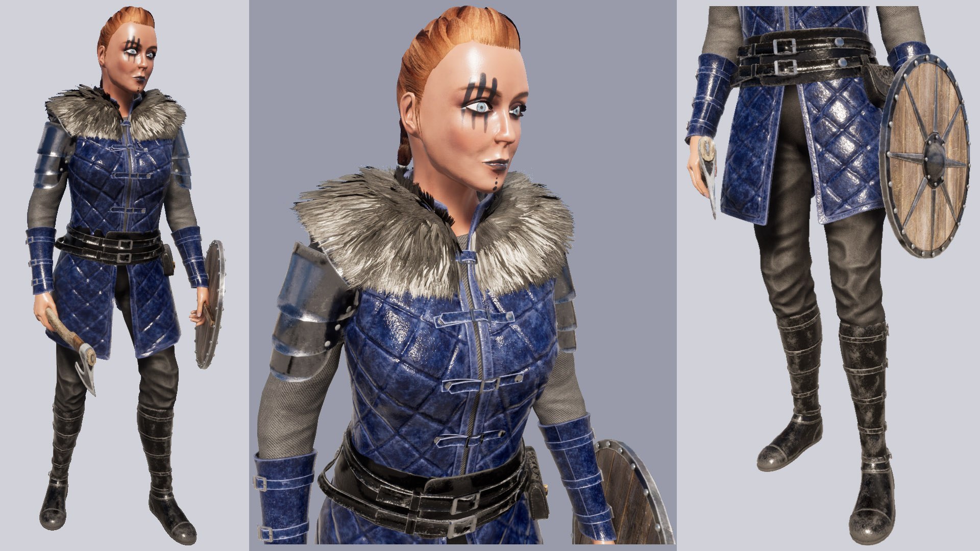 3D Female Viking - TurboSquid 2028378
