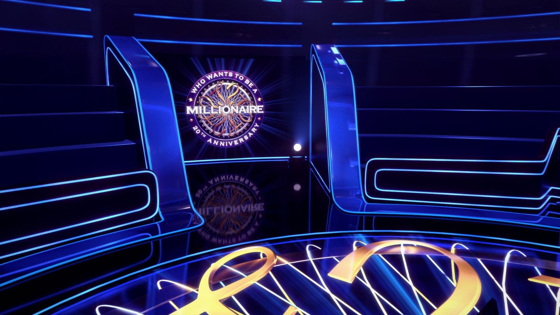 3D Who Wants To Be A Millionaire TV Studio Set UK 2018 3D Model ...