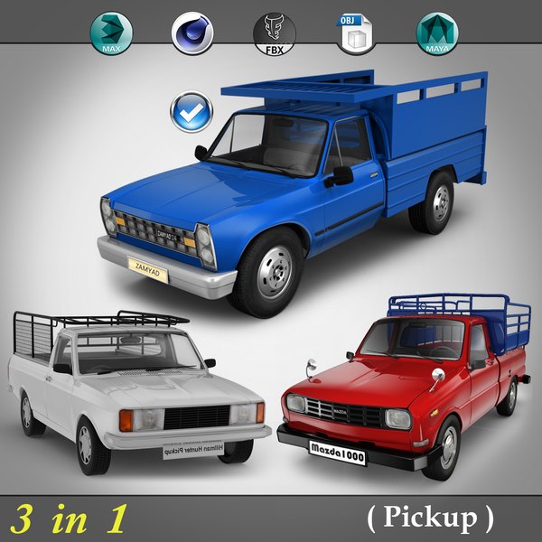 Pick-Up Truck 3D Models for Download | TurboSquid