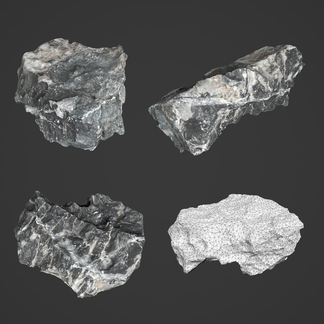 10 Low Poly PBR Erosion Rocks Model - TurboSquid 2161721