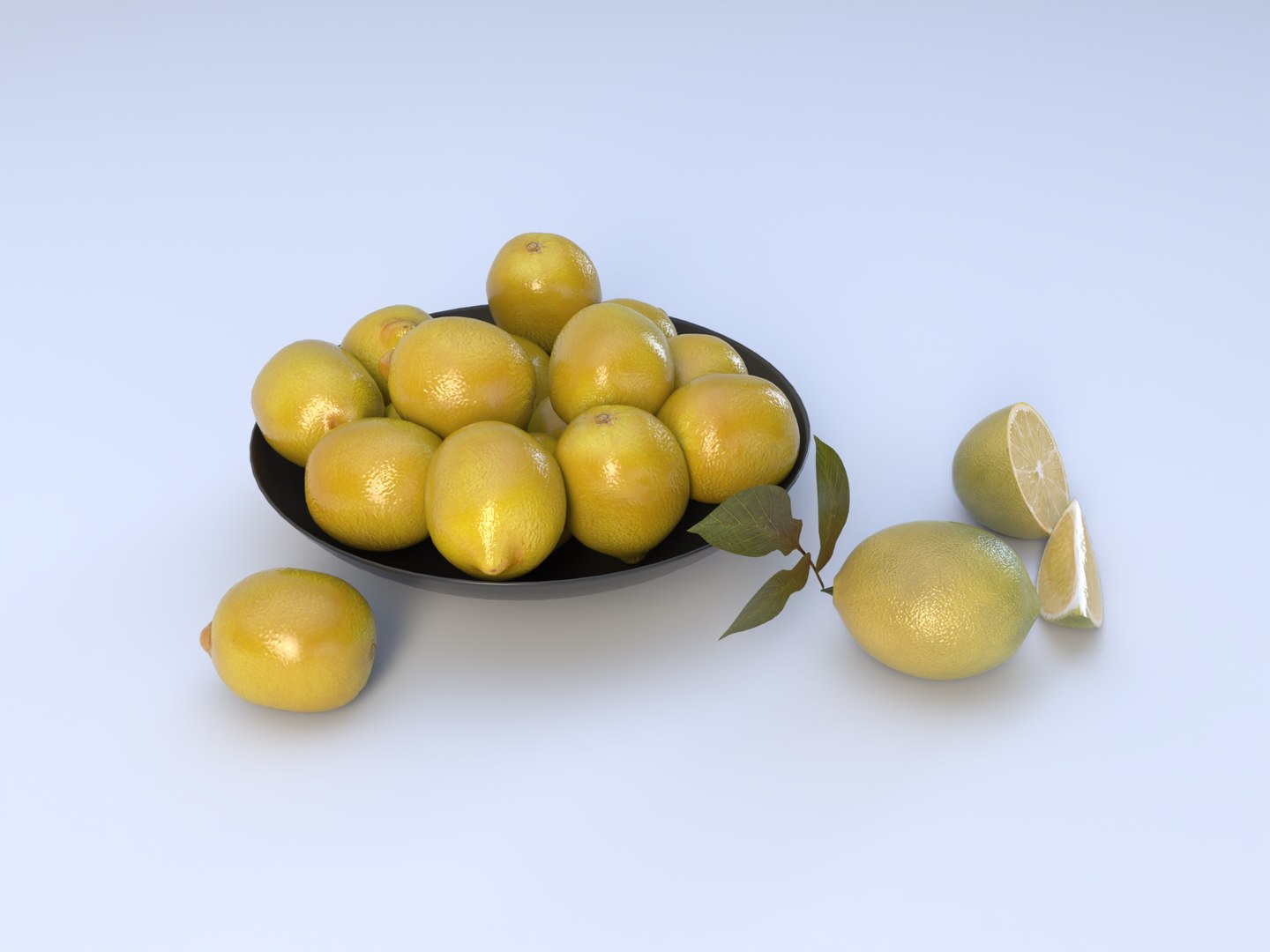 3D Lemon Fruit Photoscan Low-poly - TurboSquid 2339172