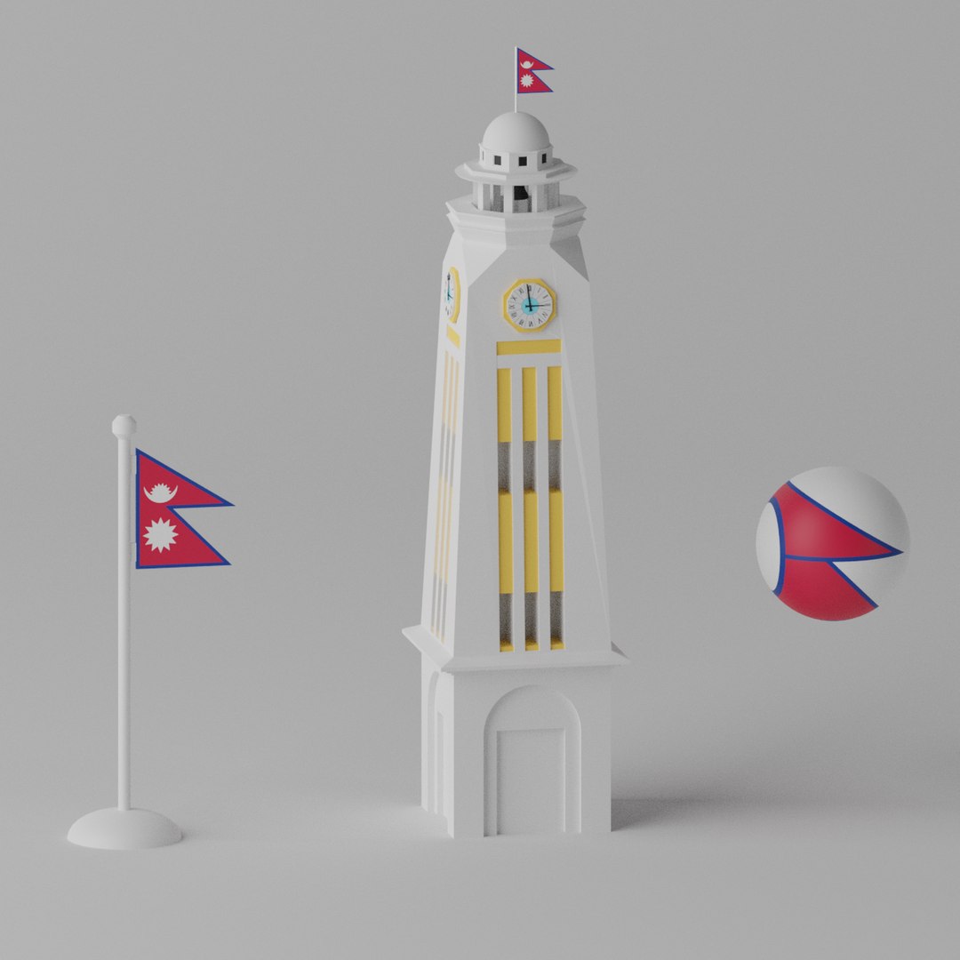 3D Dharahara Bhimsen Tower Nepal - TurboSquid 2211559