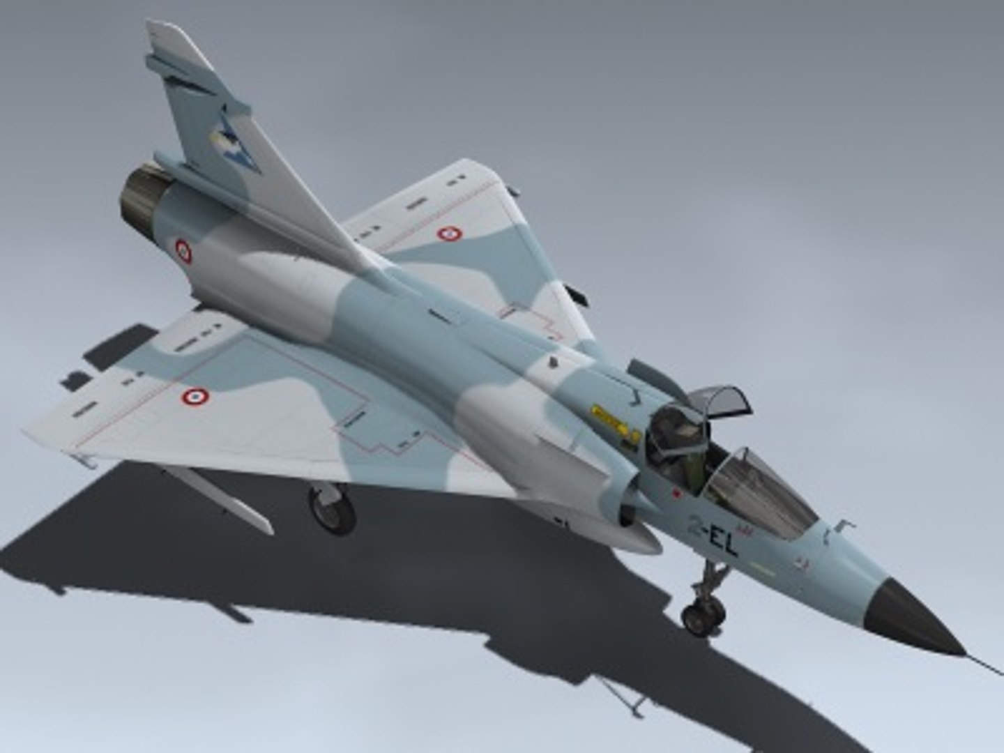 Mirage 2000c Fighter 3d Model
