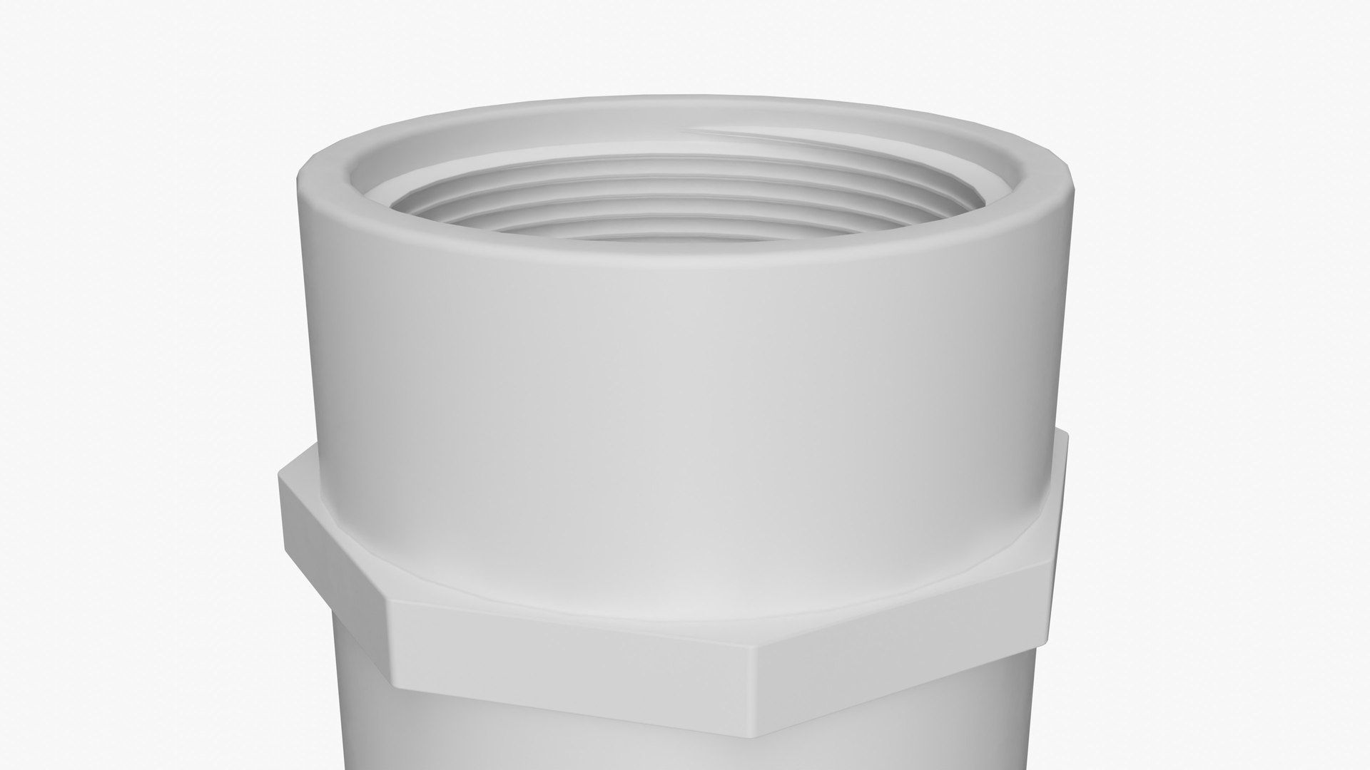3D PVC Coupling Female - TurboSquid 2093823