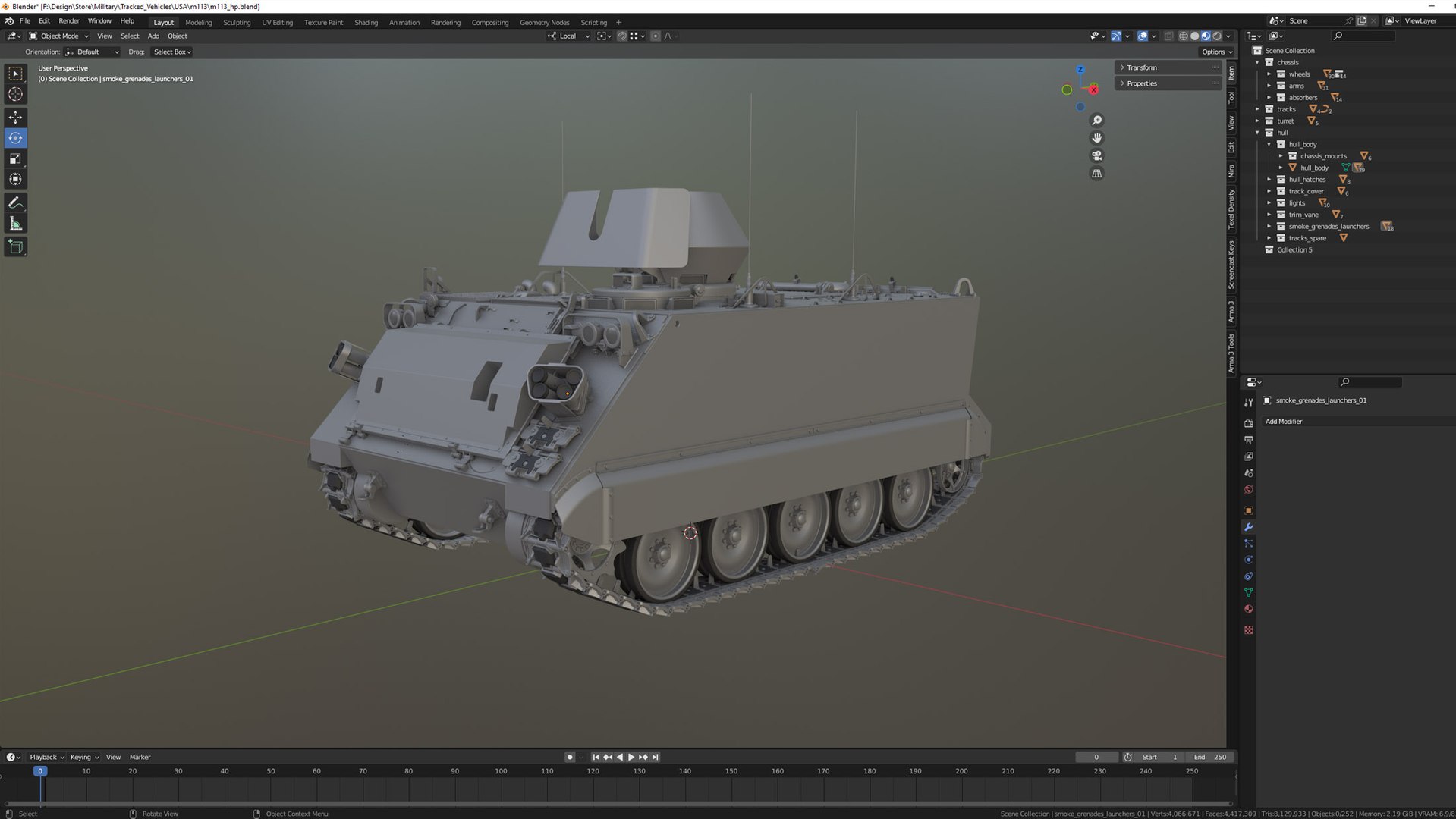 3D M113 High-Poly Model - TurboSquid 2103388