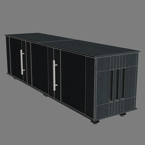 3d model rack lcd tv