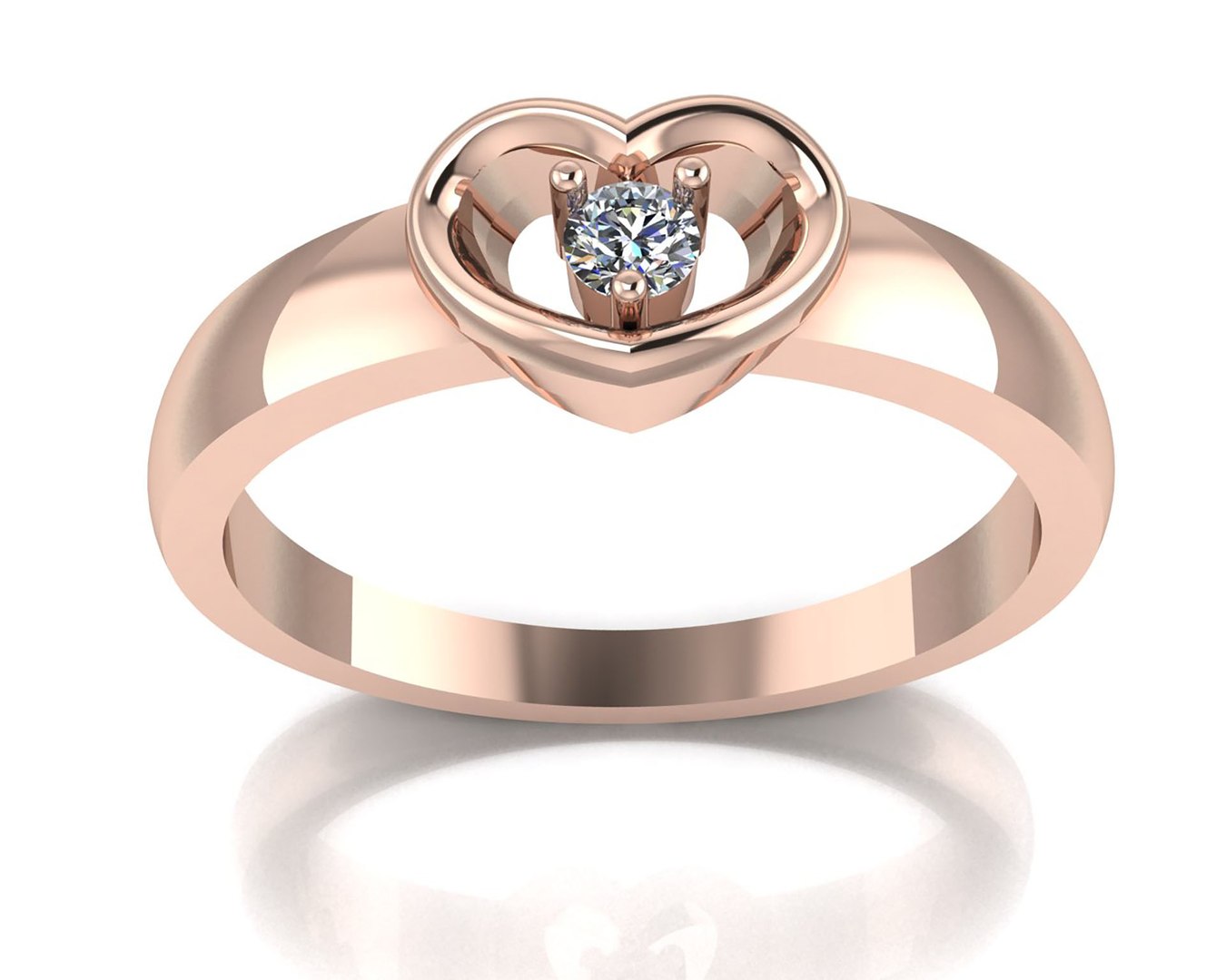 Heart Stone Ring Model - TurboSquid 1893979