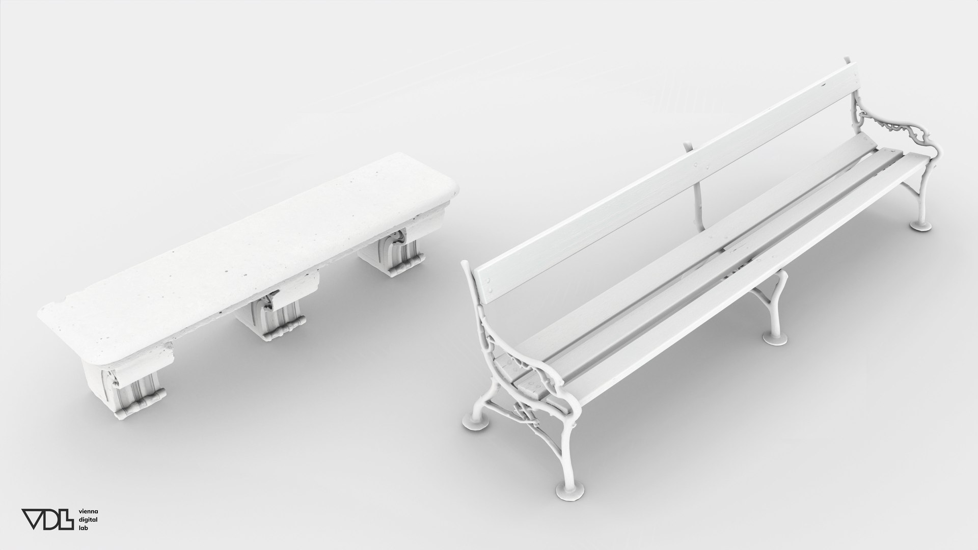 3D Model Imperial Garden Benches From Wood And Stone - TurboSquid 2244172