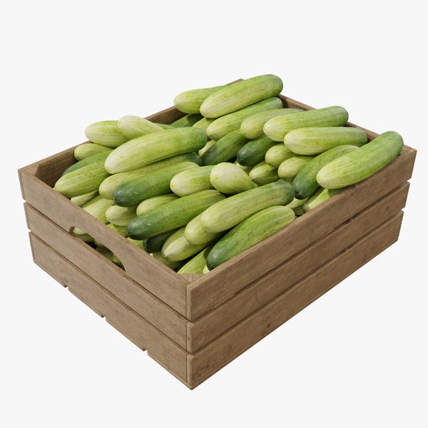 modelo 3d Cucumber crates - TurboSquid 1967320